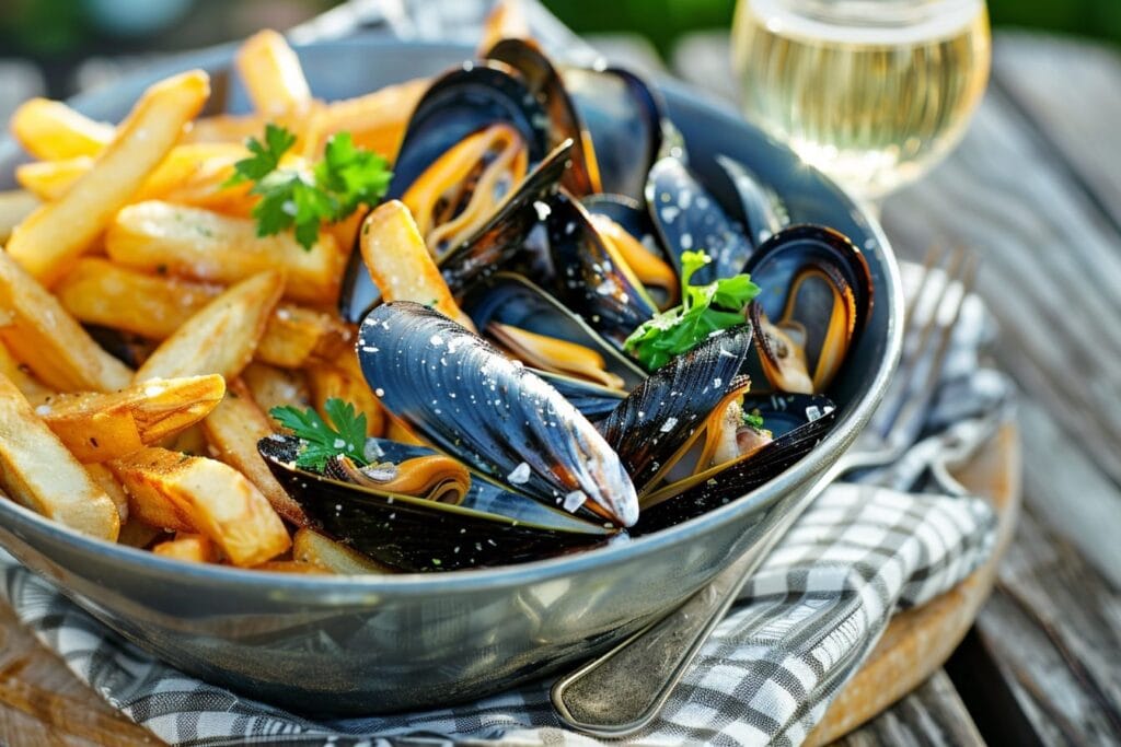 Moules frites, musslor med pommes frites - Bon Appetit
