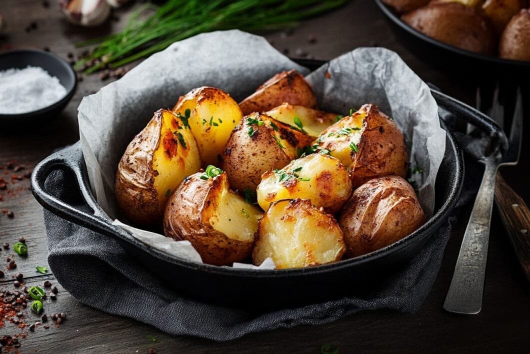 Bakad potatis med krämig kaviarröra - Bon Appetit