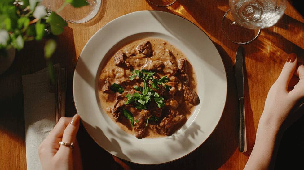 Tareq Taylors godaste recept för biff stroganoff - Bon Appetit
